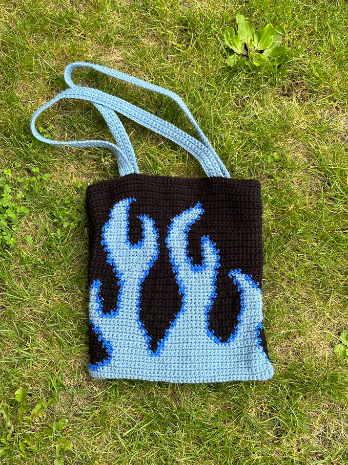 pattern: on fire tote bag – madeinthemoment