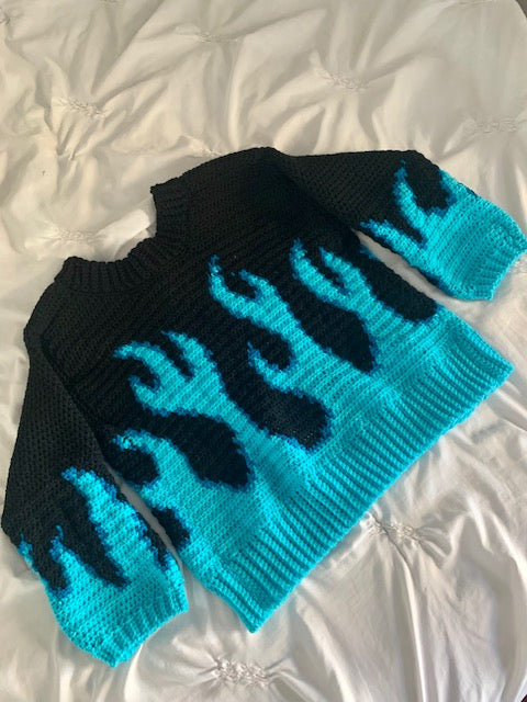 pattern: on fire sweater – madeinthemoment